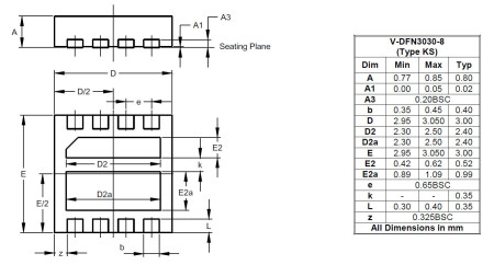 V DFN3030 8 Type KS